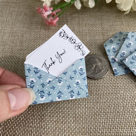 Mini Envelope Mini Envelope With Card Tiny Envelope Small Thank You