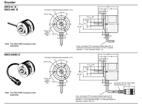 Bộ Mã Hóa Vòng Quay Encoder Omron E6c3 Ag5c C 720p R 2m