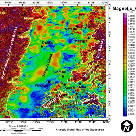 Analytic Signal Map Showing The Major Rocks Distribution As Revealed By Download Scientific