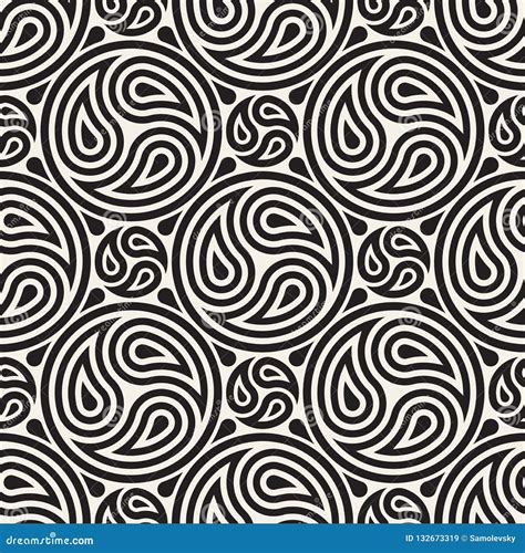 Seamless Vector Pattern Geometric Background Geometric Lines Lattice Rounded Repeating