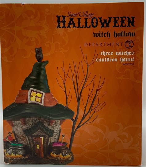 Dept 56 Halloween Three Witches Cauldron Haunt L Department 56 Snow