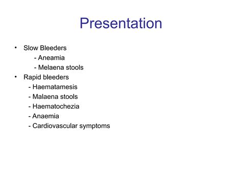 Management Of Bleeding Peptic Ulcer Ppt