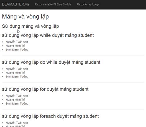 Lab 03 View In Aspnet Mvc 5 Bài 32 Devmaster