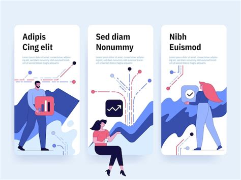 Premium Vector Mobile App Development Concept Mobile App Onboarding