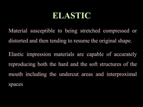 Elastic Impression Materials Ppt Oral Care Personal Care