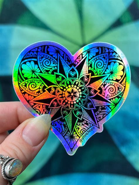 Heart Centered Mandala Sticker The Vibe Collective