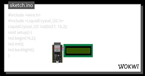 1602 Tst Wokwi Esp32 Stm32 Arduino Simulator