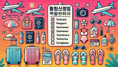 신혼여행 준비물 리스트 10가지 육아결혼