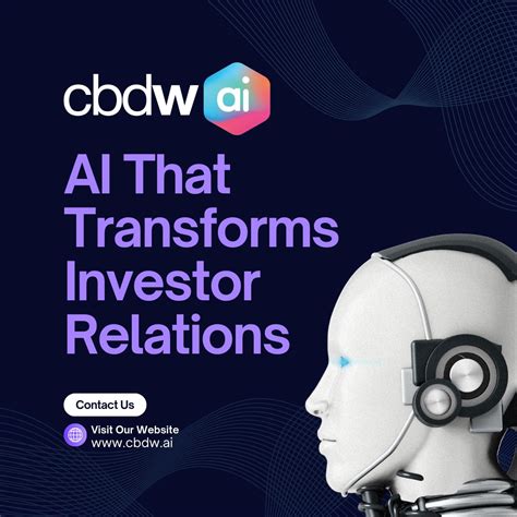 Greg Lambrecht On Linkedin Ai Investorrelations Chatbots Cbdw
