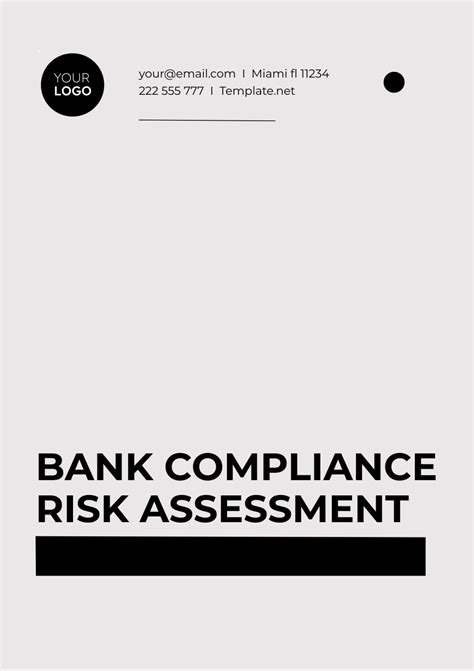 Free Bank Compliance Risk Assessment Template To Edit Online