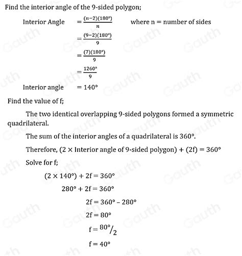 Solved Two Identical Overlapping Regular 9 Sided Polygons Are Shown