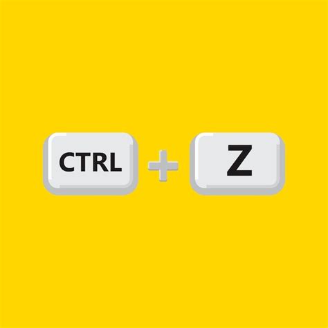 Premium Vector Ctrl Z Is Used As A Shortcut To Undo