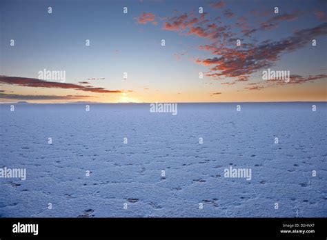 Sunrise On Salar De Uyuni Worlds Largest Salt Lake Bolivia South