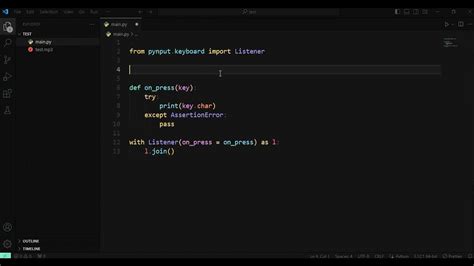 Play Any Sound When You Press A Keyboard Key Python Youtube