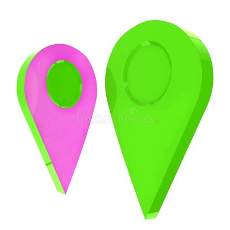 Realistic D Pointer Of Map With Earth Stock Illustration Illustration Of Colorful