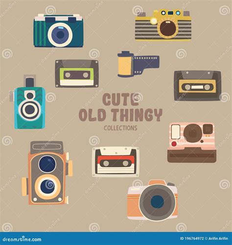 Colorful And Cute Objects Stock Vector Illustration Of Natural 196764972