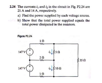 Solved Please Solve The Questions ONLY Using Kirchoffs Chegg
