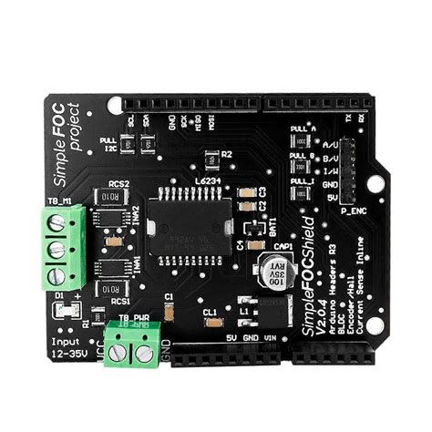 Simplefoc Shield V204 Foc Bldc Motor Controller Board For Arduino