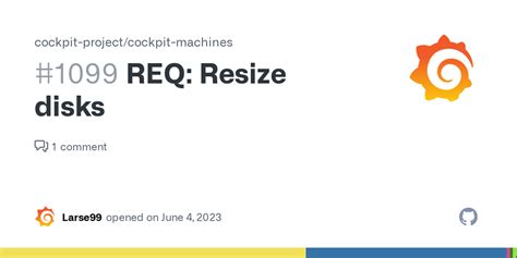 Req Resize Disks · Issue 1099 · Cockpit Projectcockpit Machines · Github