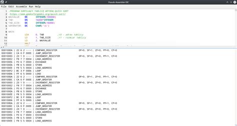 Github Tomasz Hermanpseudoassembleride Pseudo Assembler Integrated Development Environment