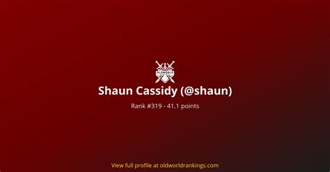 Shaun Shaun Cassidy 🇦🇺