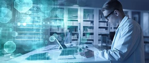 Premium Photo Scientist Analyzing Data On Laptop In Laboratory