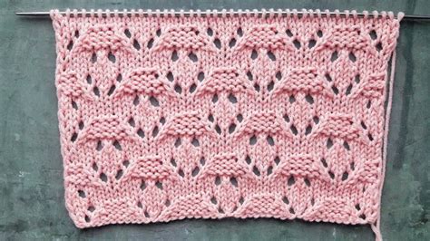 Нежный ажурный узор спицами Смайлы для вязания джемперов палантинов но Вязание Узоры