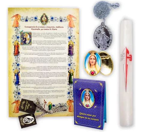 Kit De Consagracion A La Virgen Sin El Libro Cuotas Sin Interés