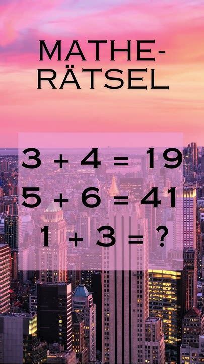 Knacke Die Zahlencodes 🧮 Mathematik Rätsel Für Clevere Köpfe Shorts Mathcomedy Matherätsel