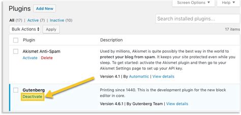 How To Deactivate Wordpress Plugins Knowledge Base Pair Networks