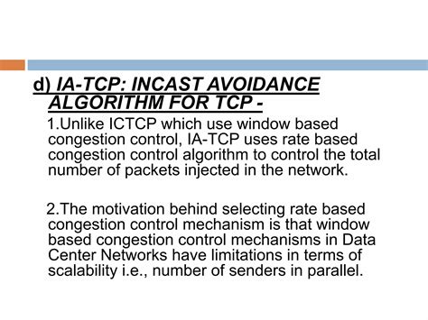 Tcp Variants For Data Center Networks Pptx