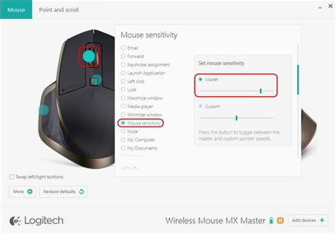 Set MX Master Mouse Sensitivity And Pointer Speed With Logitech Options