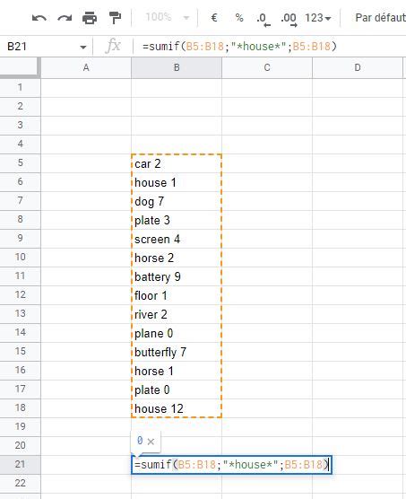 How To Sumif Cells If Contains Part Of Text String In Goolge Sheets