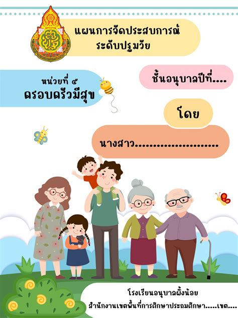หน้าปกแผนแนวตั้ง ตามแผนพระเทพ 60 สื่อปฐมวัยบ้านผึ้งน้อย Facebook