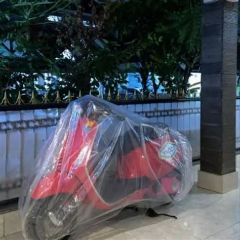 Jual Plastik Penutup Sepeda Motor Cover Plastik Kantong Besar Jumbo Cm Kab