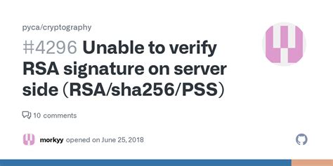 Unable To Verify Rsa Signature On Server Side Rsasha256pss · Issue