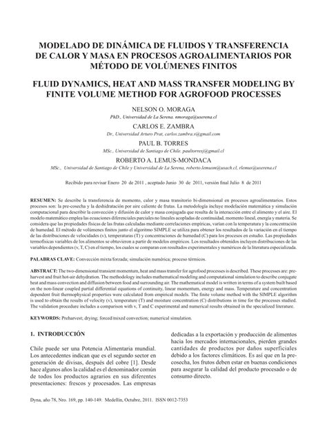 Pdf Fluid Dynamics Heat And Mass Transfer Modeling By Finite Volume