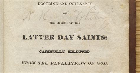 The Lectures On Faith Uncorrelated Mormonism