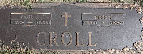 Paul Revere Croll 1892 1986 Find A Grave Memorial
