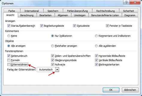 Gitternetzlinien In Excel Ausblenden Com Pliziert De