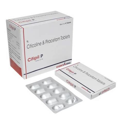 Citipil P Citicoline Piracetam Tablets 10x1x10 At ₹ 725box In New Delhi