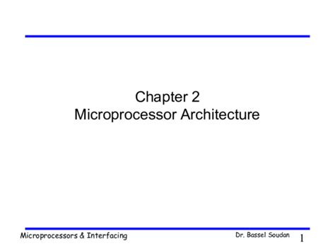 Pdf Chapter 2 Microprocessor Architecture
