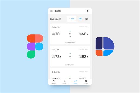Currency Rates App UI Freebie Supply