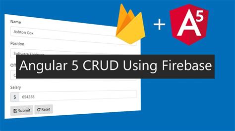 angular 5 crud application using firebase youtube