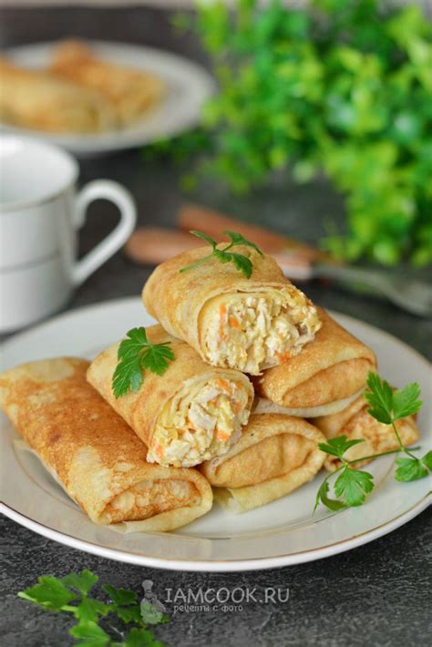 Начинка для блинов из куриной грудки — рецепт с фото Рецепты еды Еда Блинные начинки