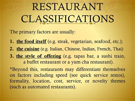 Restaurants Ppt Download