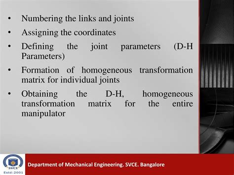 PPT Applications Of D H Parameters PowerPoint Presentation Free Download ID