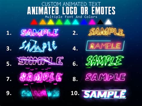 Custom Animated Name Logo Overlay For Streamer Animated Text Logo