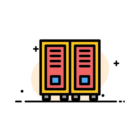 Education Library Read Reading Business Flat Line Filled Icon Vector Banner Template 19115538