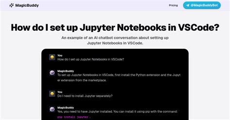 how do i set up jupyter notebooks in vscode